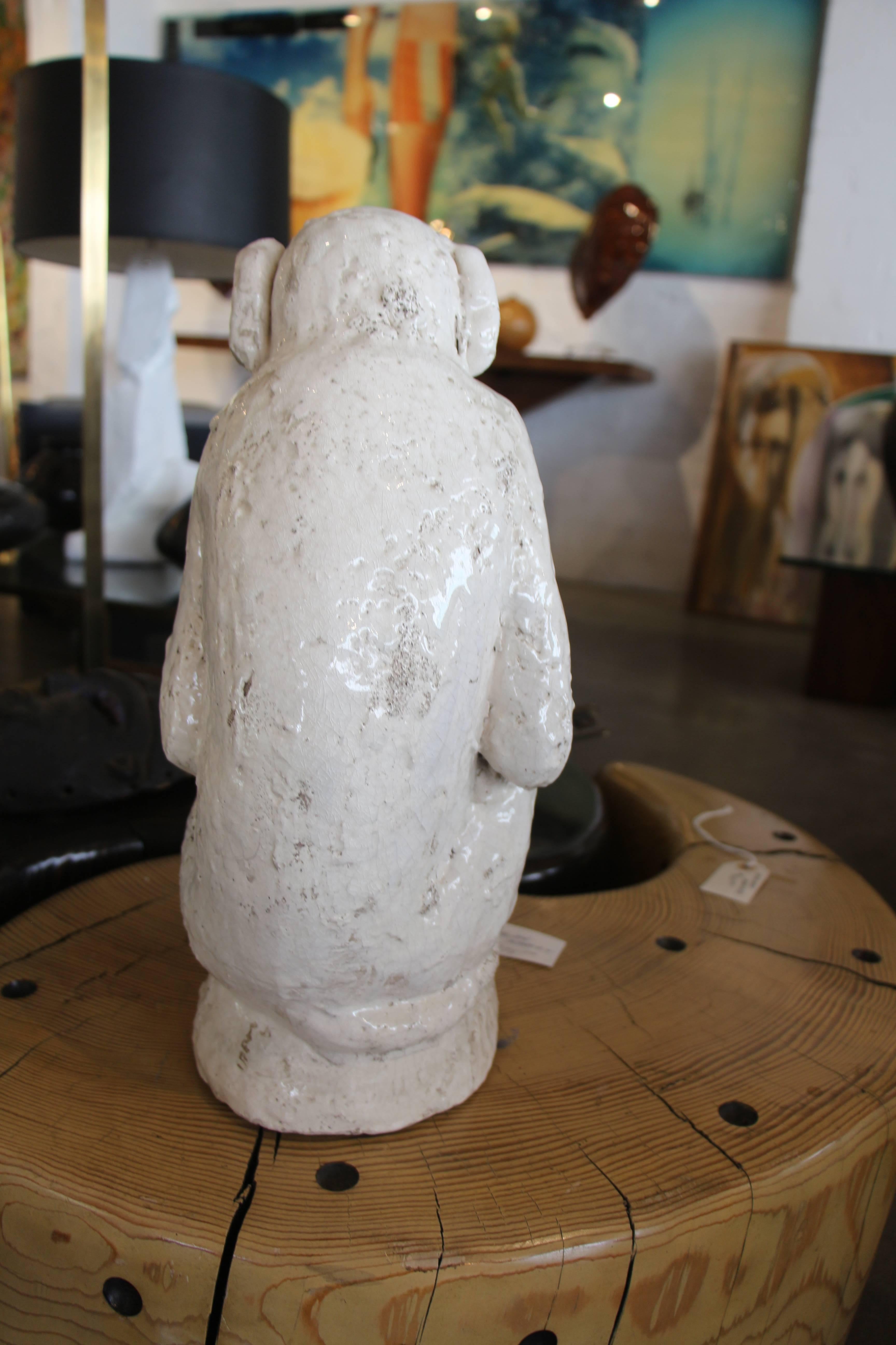 Great Ceramic Monkey or Chimpanzee Sculpture at 1stDibs | ceramic ...