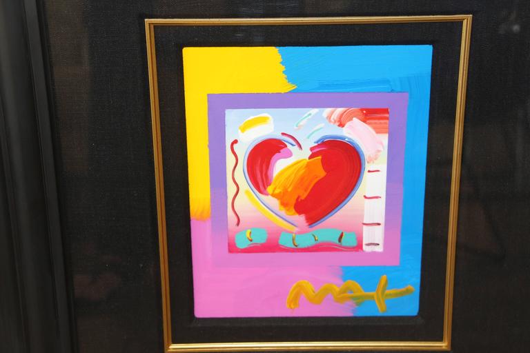 Peter Max "Heart on Blends" 2006 Mixed Media with Acrylic at 1stDibs