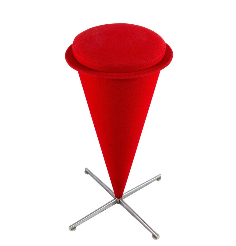 Verner Panton Cone Bar Stools For Sale at 1stDibs