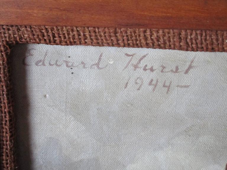 Edward Hurst Oil on Canvas 1944 Portrait at 1stDibs