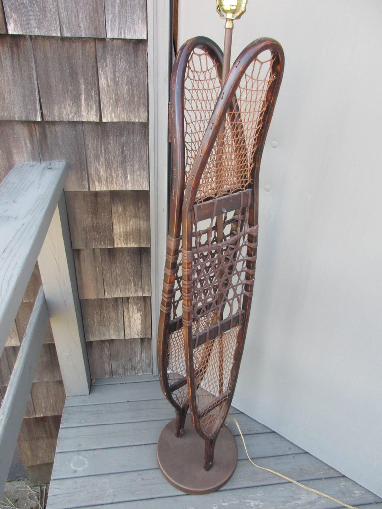 Snow Shoe Standing Lamp For Sale at 1stDibs