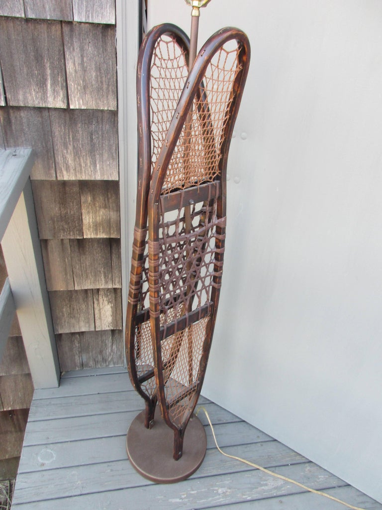 Snow Shoe Standing Lamp For Sale at 1stDibs