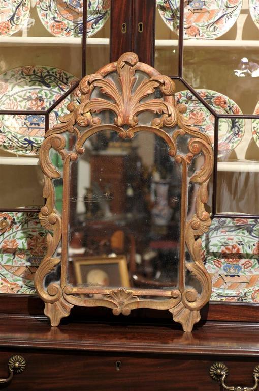 Small 18th Century French Louis XV Mirror at 1stDibs