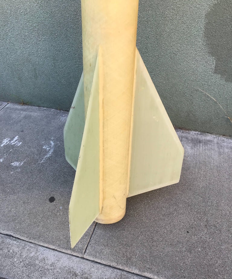 1970s Large Working Fiberglass Model Rocket Aerospace For Sale at 1stDibs