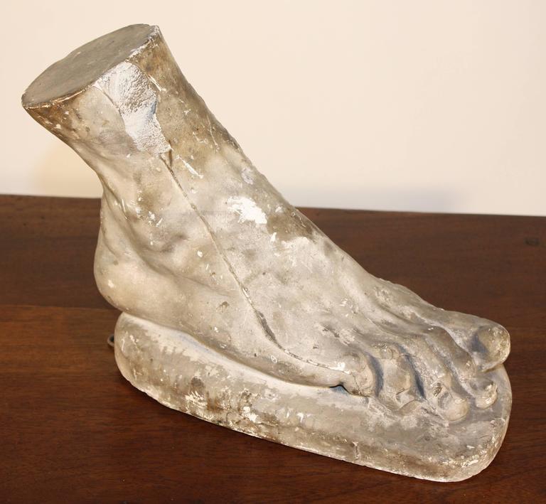 Classical Plaster Cast of Foot at 1stDibs