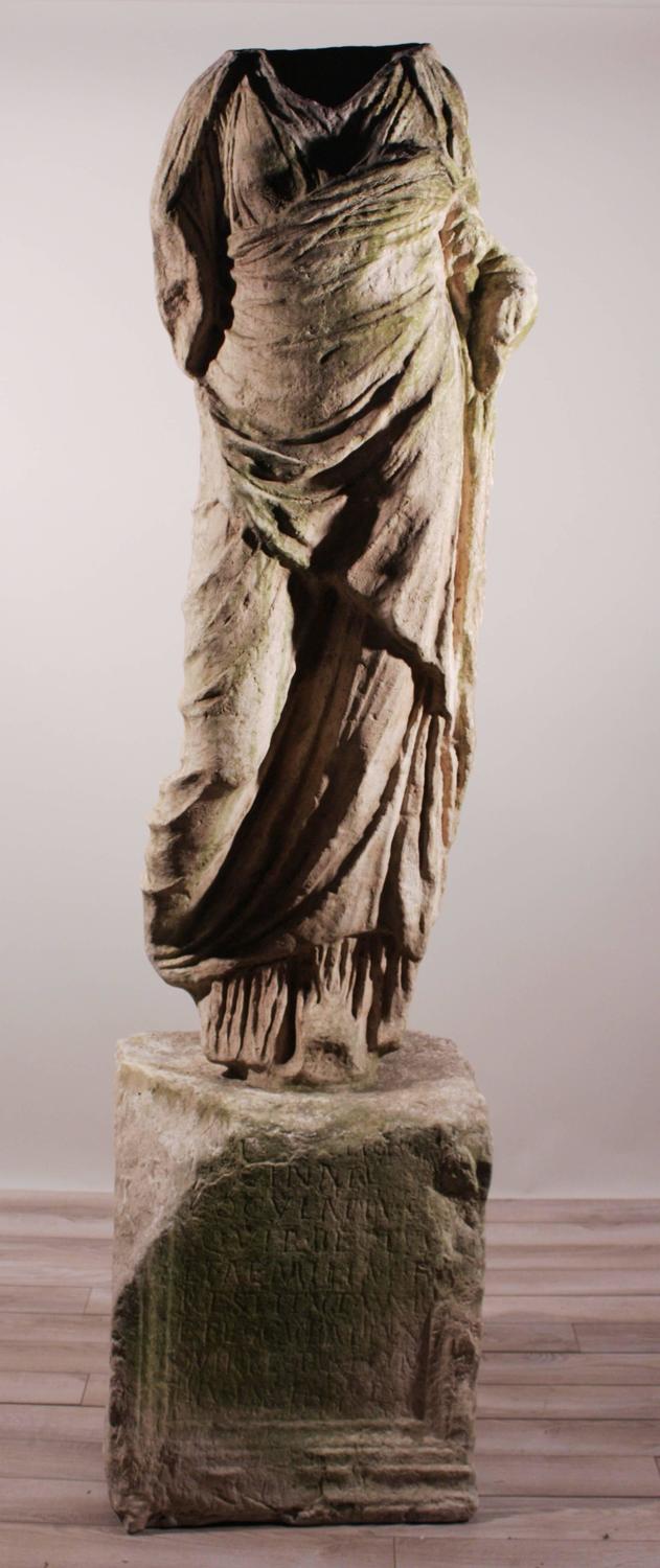 7' Tall Ancient Roman Style Statue, Reproduction at 1stdibs