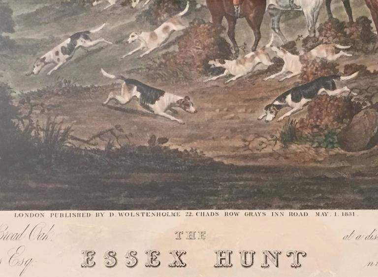English Fox Hunting Prints of the Essex Hunt at 1stDibs