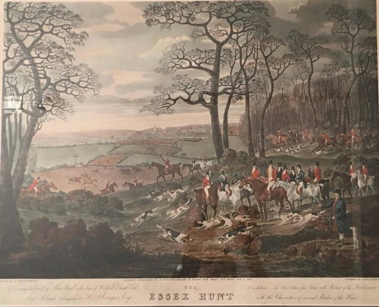 English Fox Hunting Prints of the Essex Hunt at 1stDibs