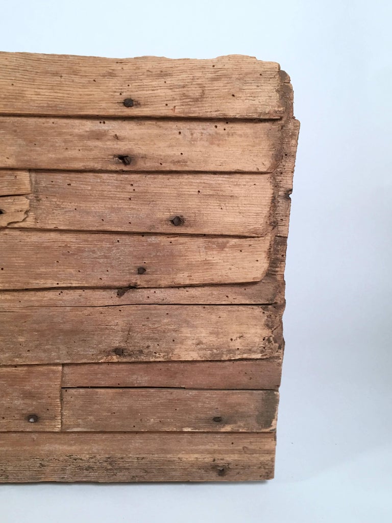 18th Century Architectural Clapboard Fragment Wall Sculpture at 1stdibs