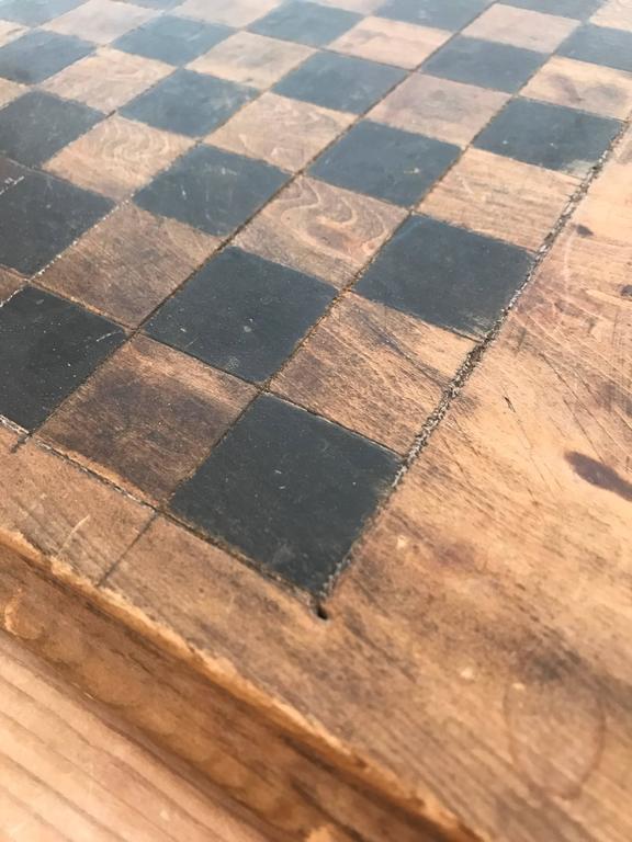 19th Century Wooden Checker Board at 1stDibs
