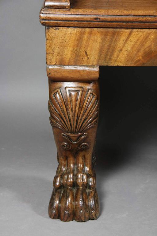 Irish William IV Carved Mahogany Hall Bench at 1stDibs | hall benches ...