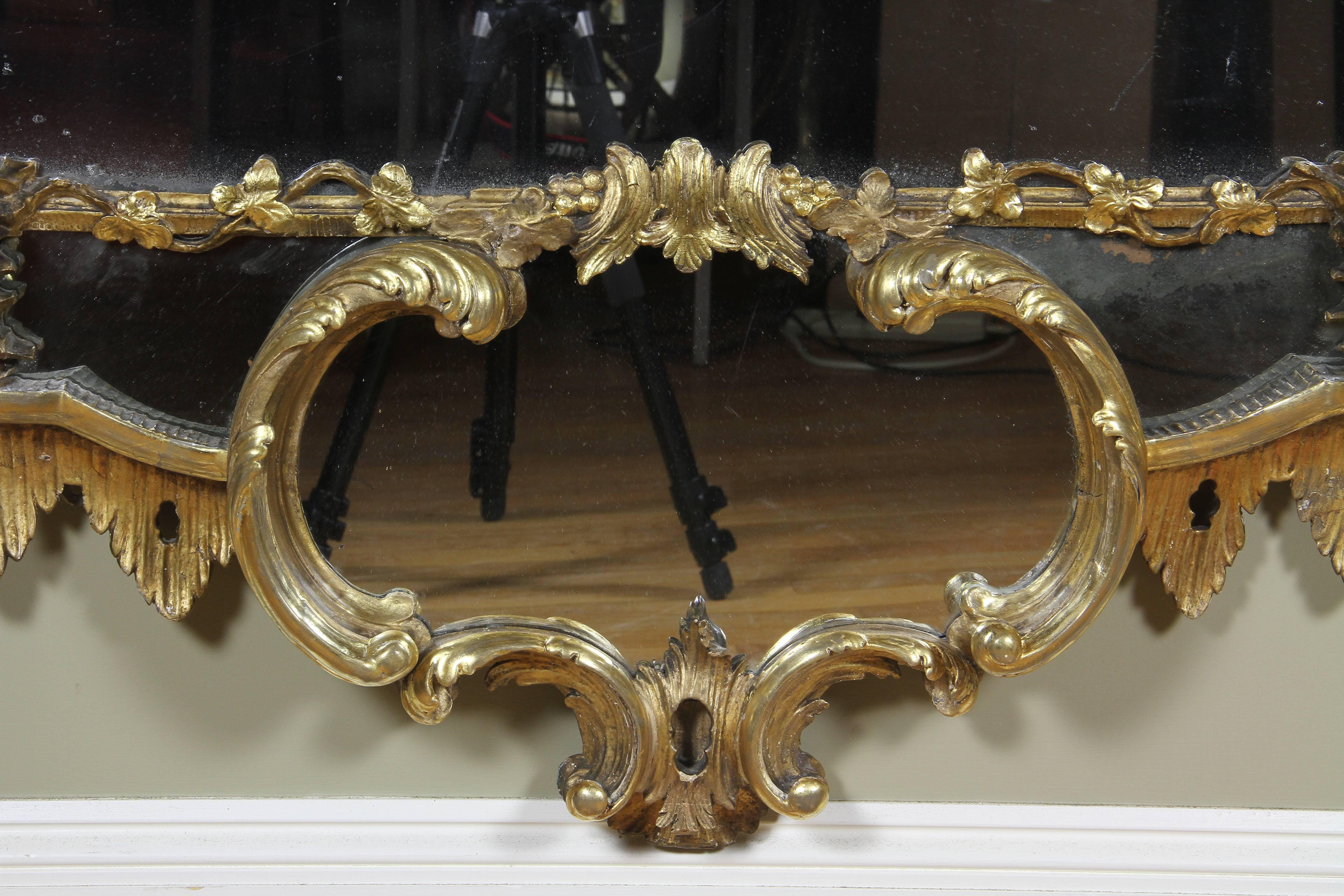 Large George III Giltwood Mirror at 1stDibs