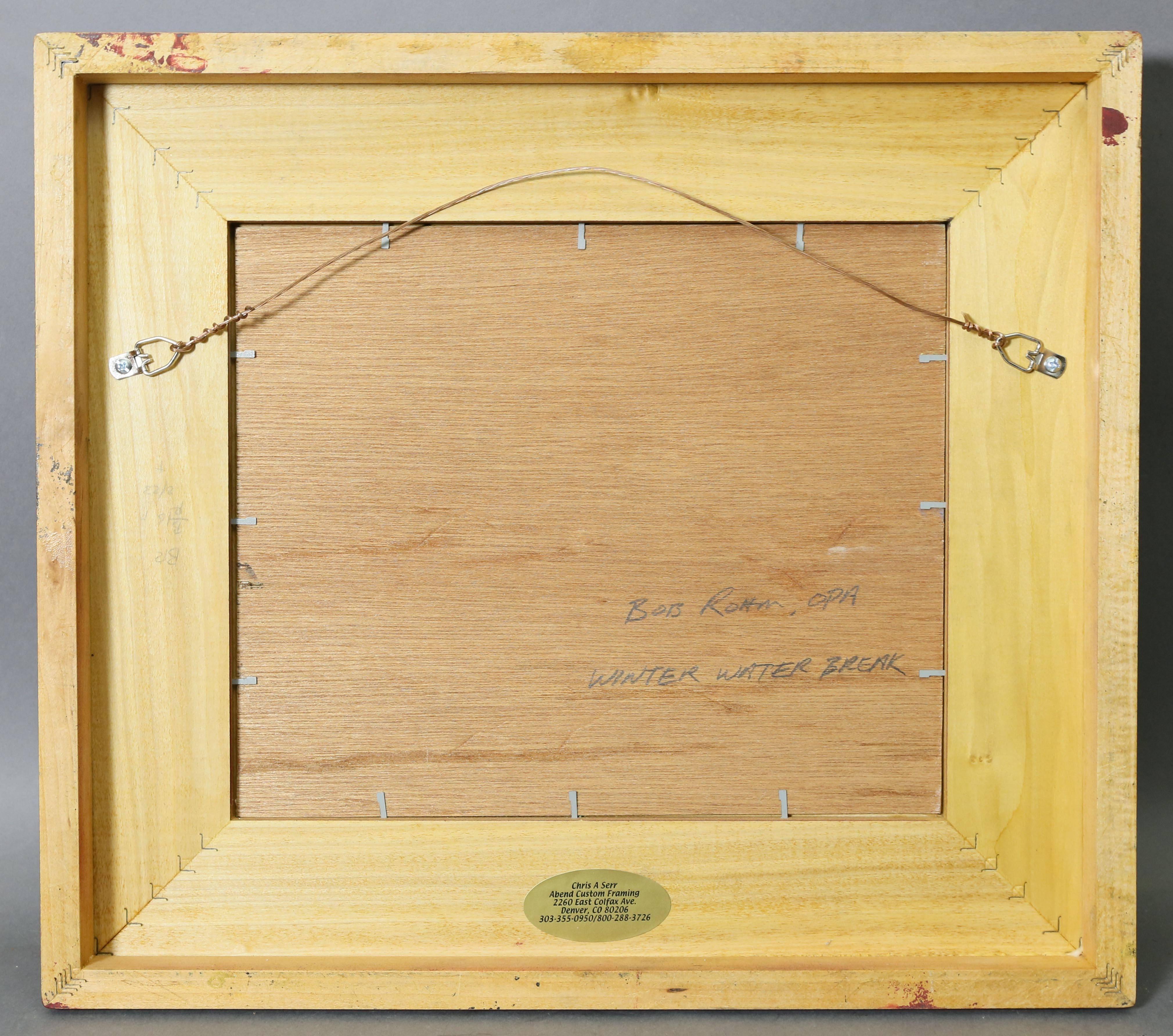 "Winter Water Break" Oil Painting by Bob Rohm at 1stDibs