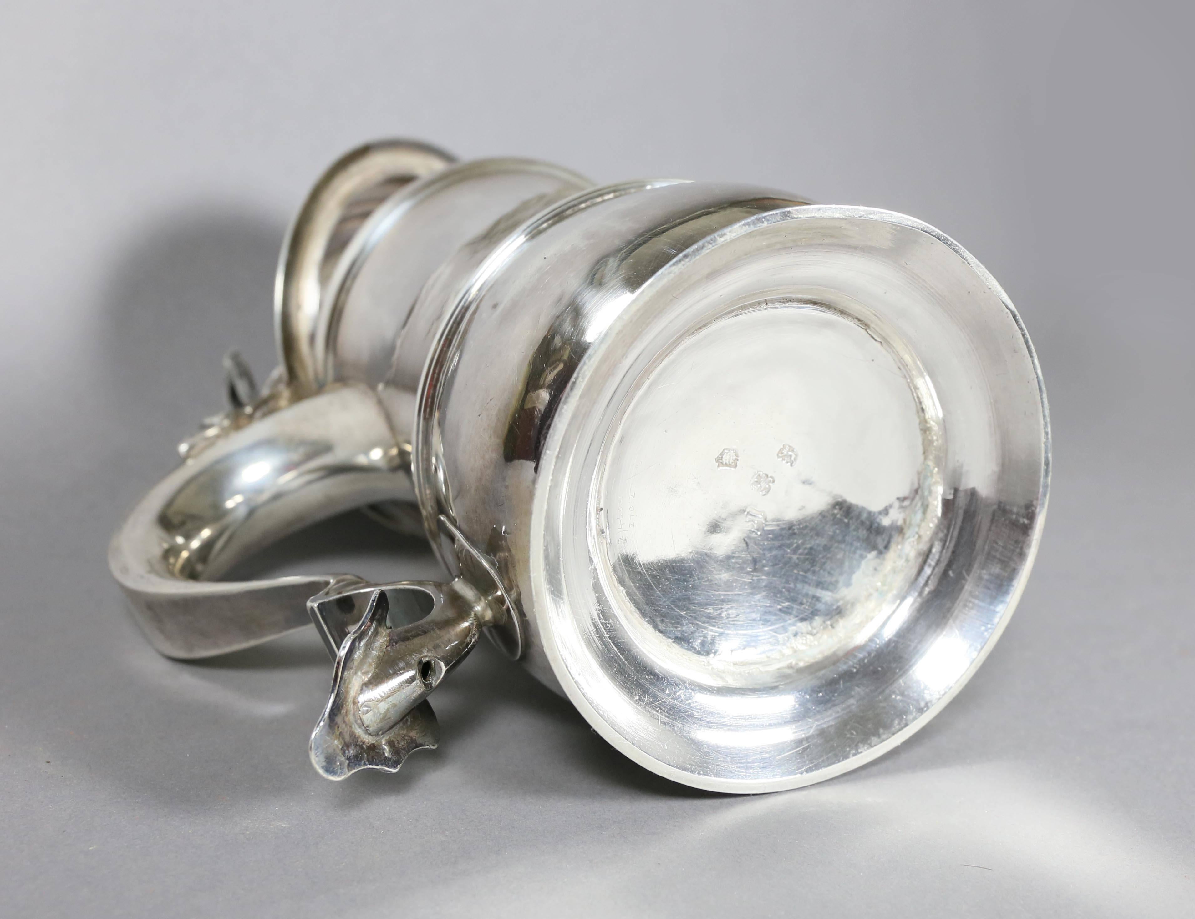 George II Sterling Tankard by Richard Bayley For Sale at 1stDibs