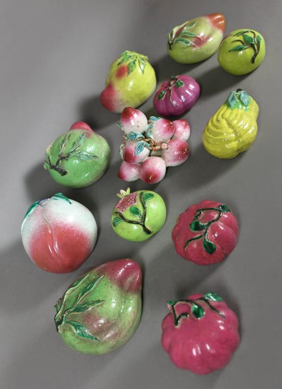 Collection of 12 Pieces of Chinese Porcelain Altar Fruit at 1stDibs ...