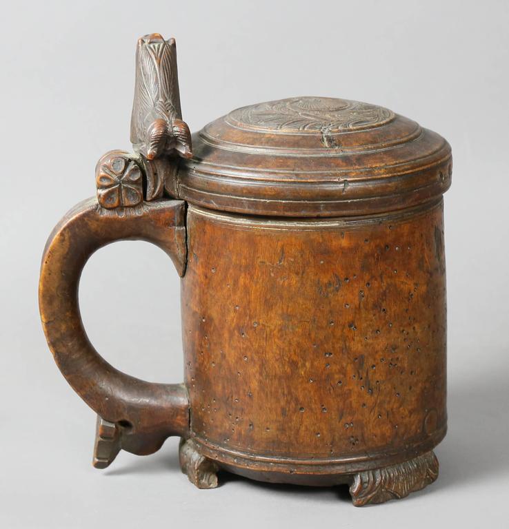 Norwegian Burlwood Tankard at 1stDibs