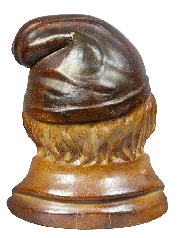 George III Rockingham Stoneware Bust of a Brewer or Decanter at 1stDibs ...