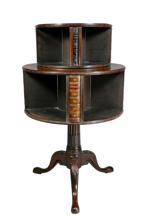 George III Style Mahogany Revolving Bookstand For Sale at 1stDibs