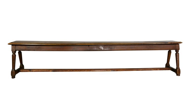 Flemish Walnut Long Bench at 1stDibs
