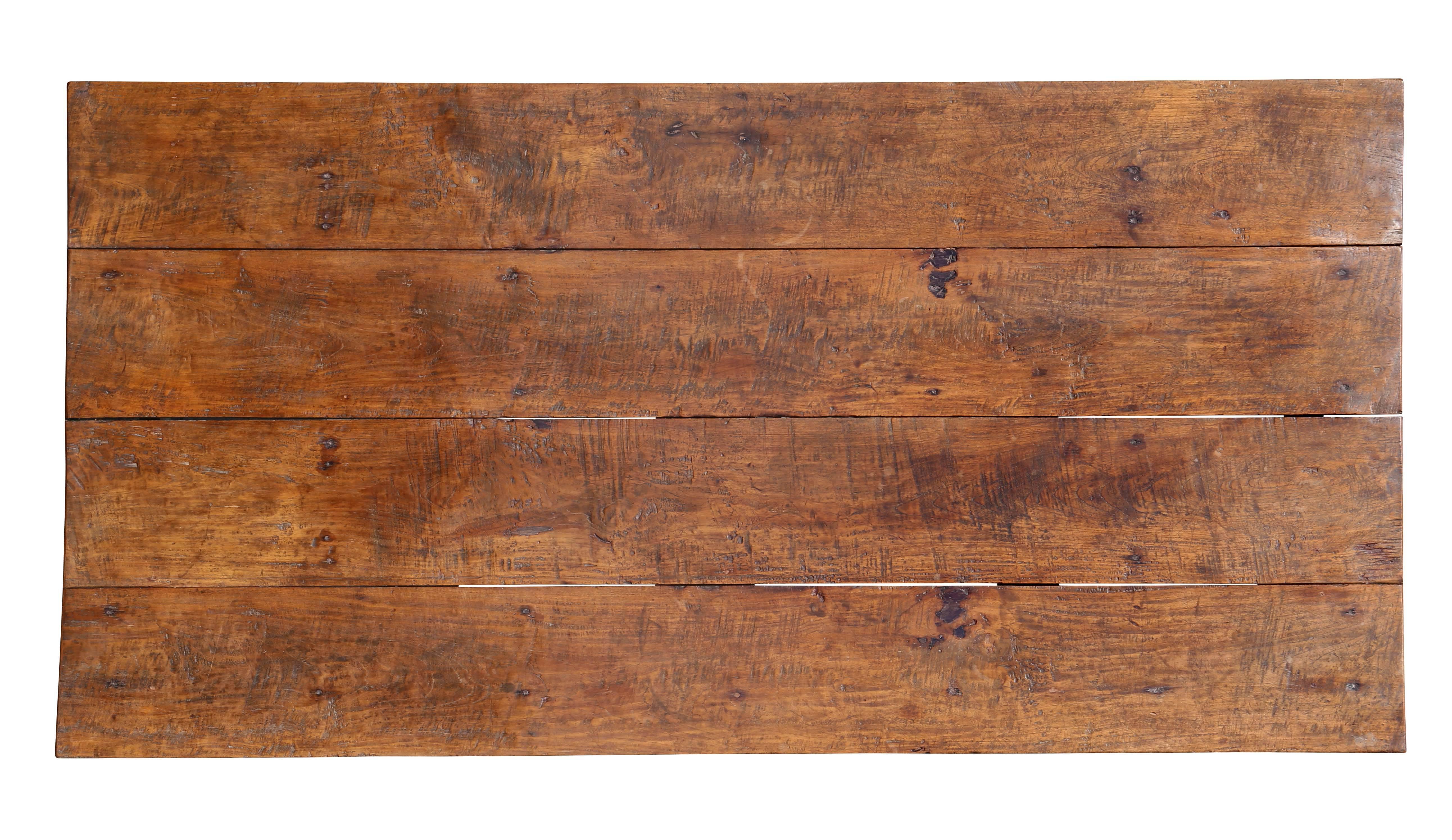 French Style Walnut Farm Table at 1stDibs
