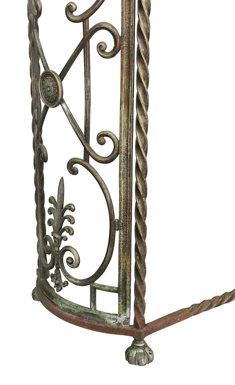 Wrought Iron Console/ Radiator Cover at 1stDibs