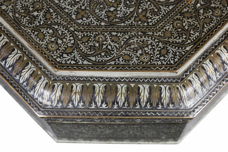 Indian Steel Koftgari Box at 1stDibs