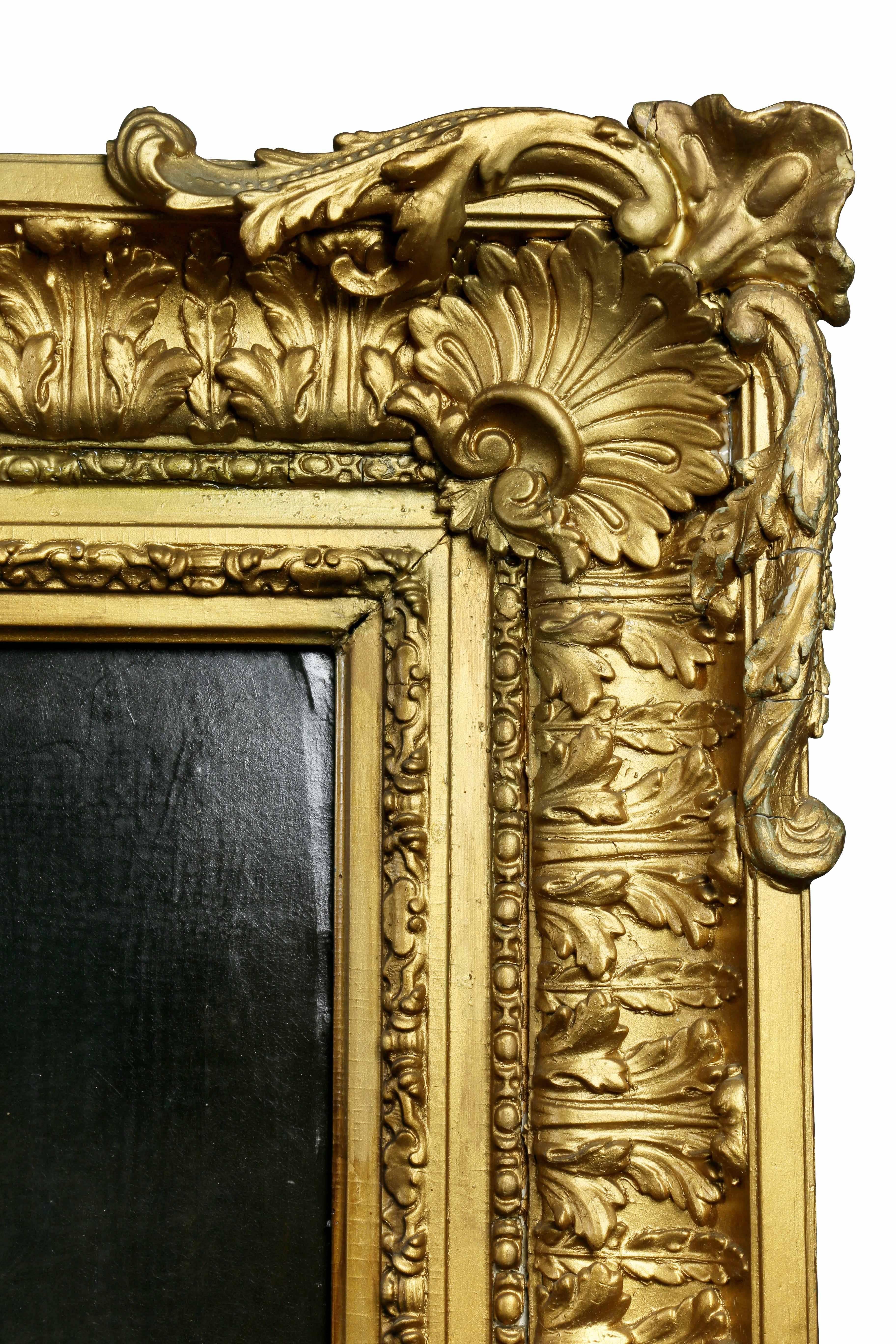 Large Portrait on Canvas of a Woman with Feather Hat at 1stDibs ...