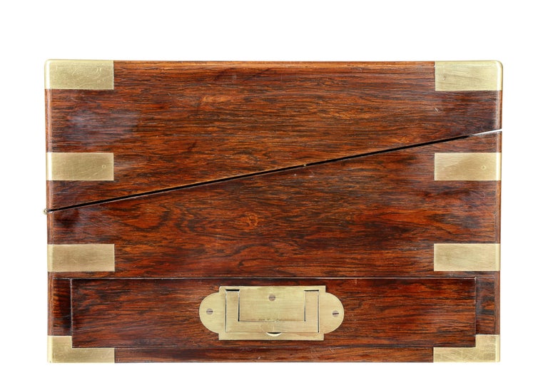 Early Victorian Rosewood Lapdesk on Stand at 1stDibs