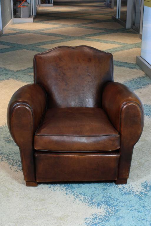 Pair of French Mustache Back Leather Club Chairs at 1stDibs | mustache ...