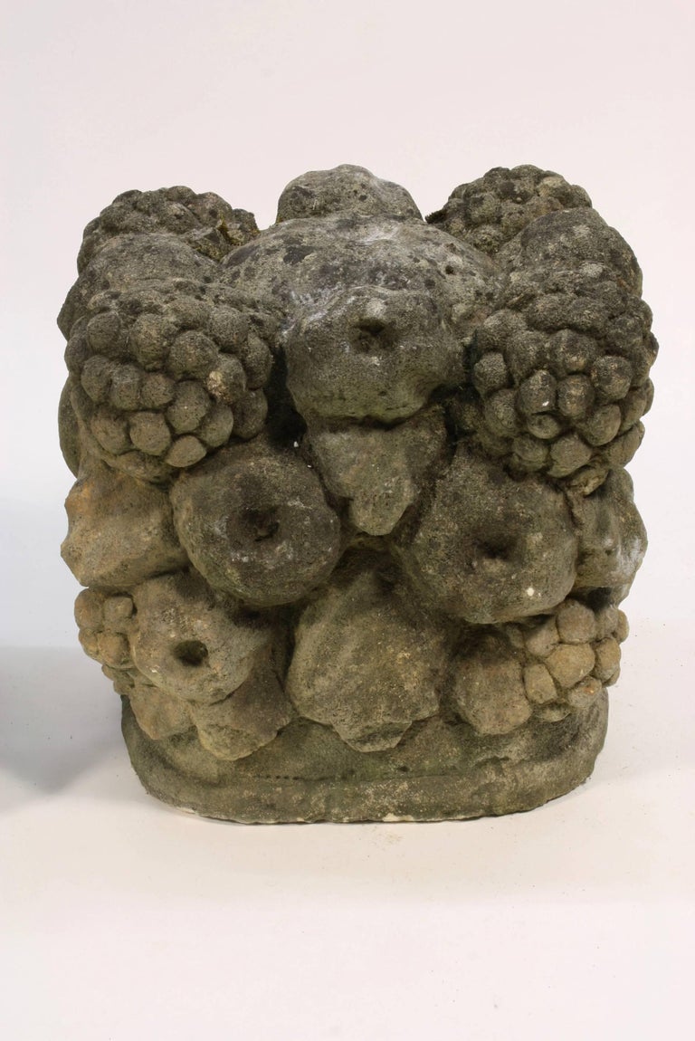 Pair of 19th Century Carved Stone Garden Seats at 1stDibs