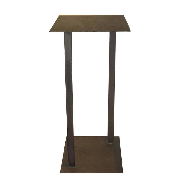 Pair of Belgian Steel Sculpture Stands at 1stDibs