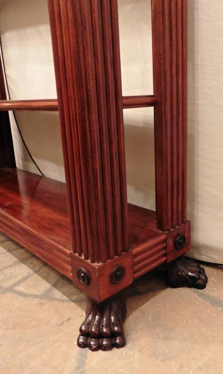 Pair of Regency Style Neoclassical Mahogany Shelves, circa 1950 For ...