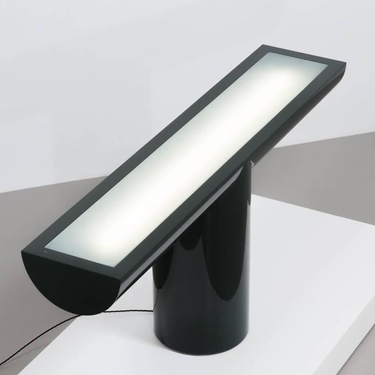 Lacquered Cantilevered Console Lightbox, 1970s at 1stDibs