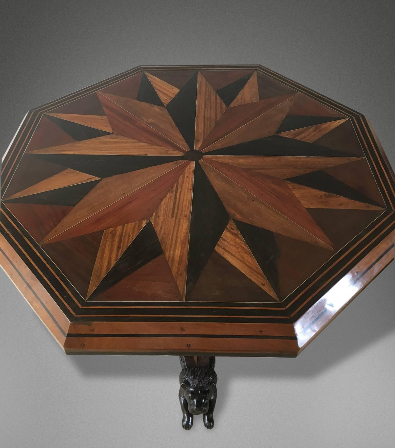 Anglo Ceylonese Octagonal Table For Sale at 1stDibs