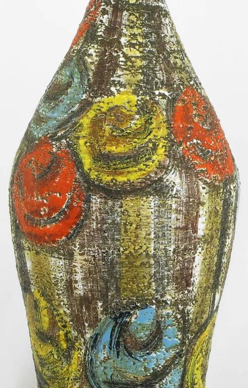 Raymor Italian Hand Glazed Colorful Abstract Ceramic Table Lamp For ...