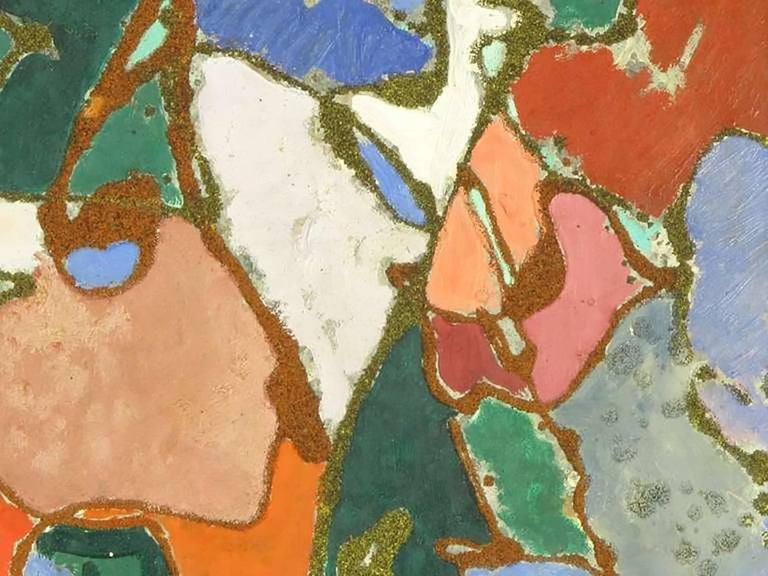 William H Littlefield Abstract Mixed-Media on Board For Sale at 1stDibs