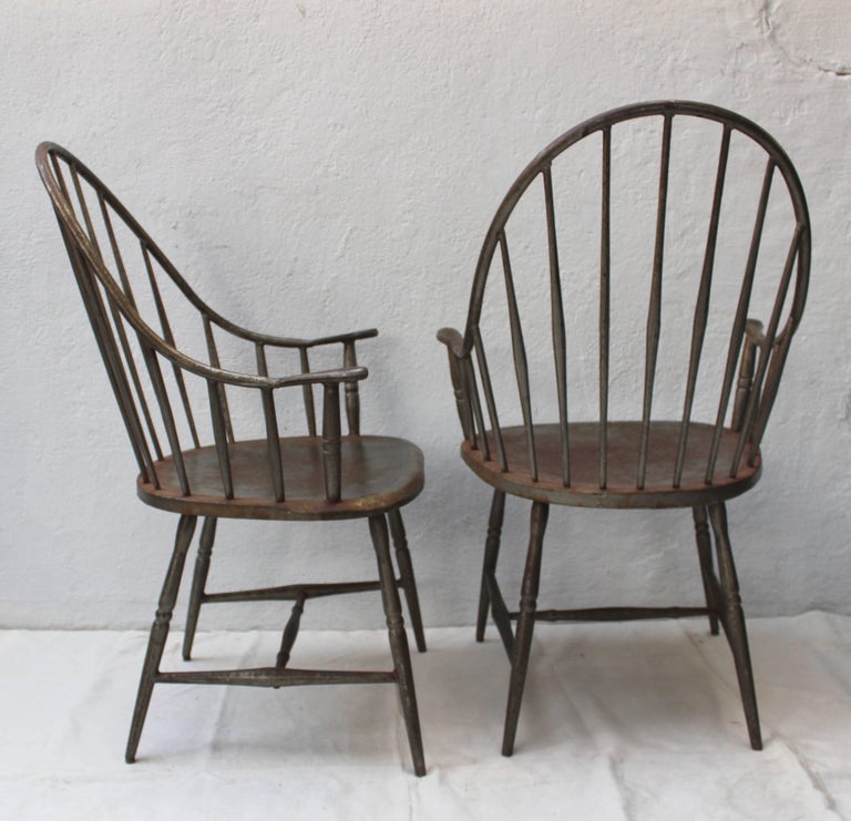 Set of Four Metal Windsor Chairs at 1stDibs