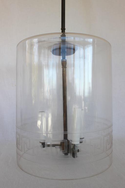 Three Cylindrical Pendant Fixtures at 1stDibs