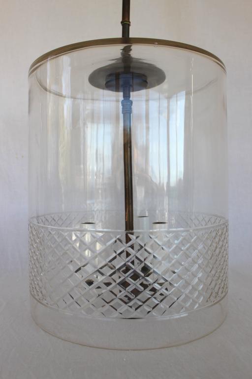 Three Cylindrical Pendant Fixtures at 1stDibs