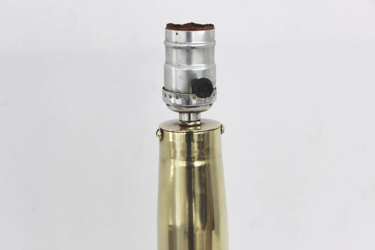 Brass Bullet Shell Table Lamp at 1stDibs