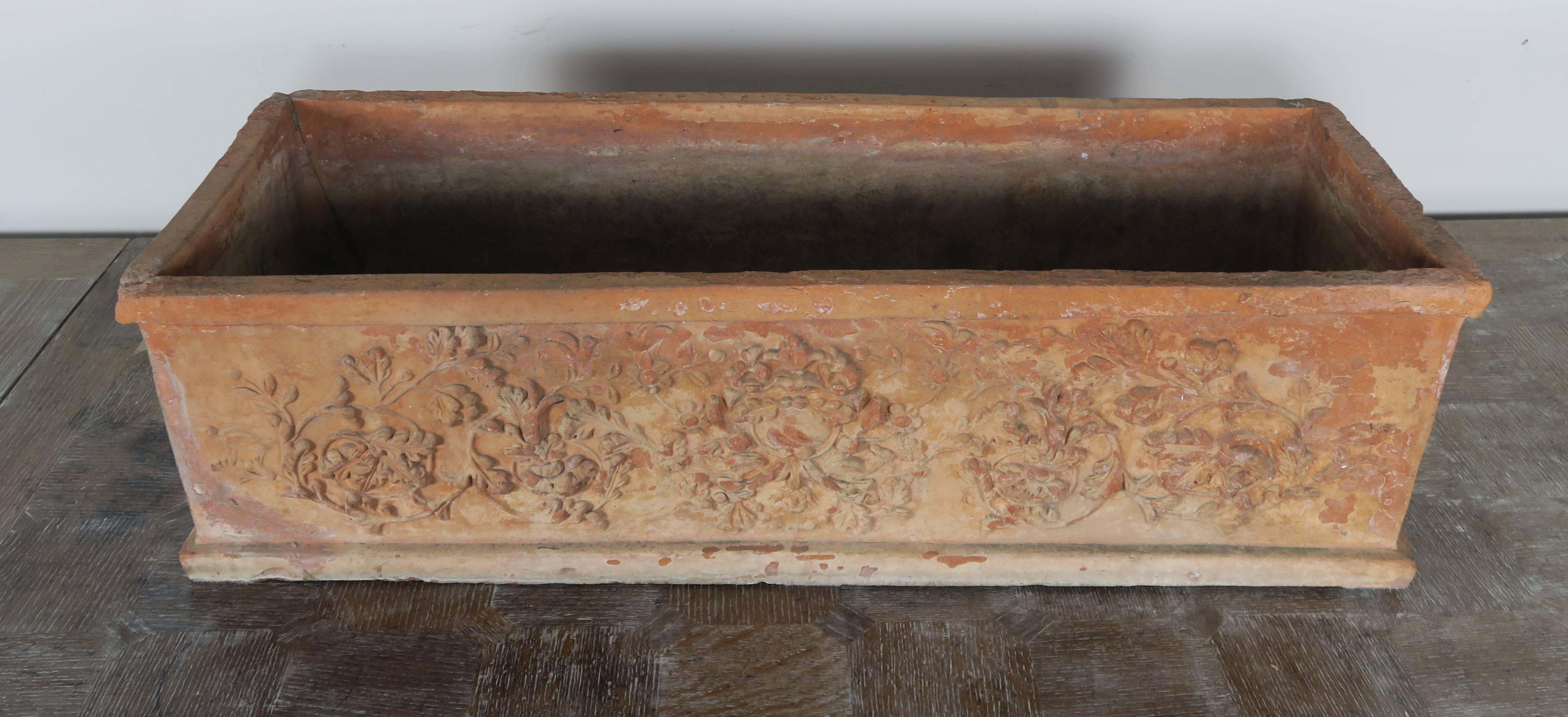 Italian Terra Cotta Planter, circa 1930s at 1stDibs | rectangular ...