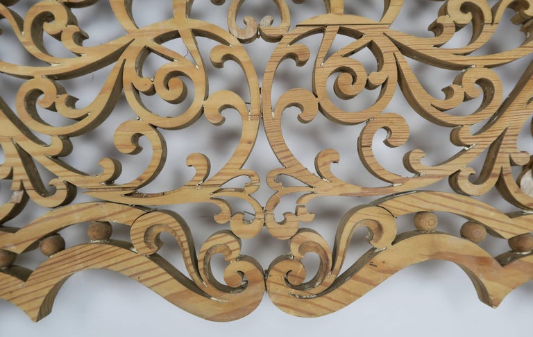 Carved Wood Scrolled Architectural Piece at 1stDibs