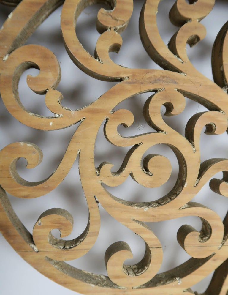 Carved Wood Scrolled Architectural Piece at 1stDibs