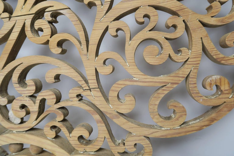 Carved Wood Scrolled Architectural Piece at 1stDibs