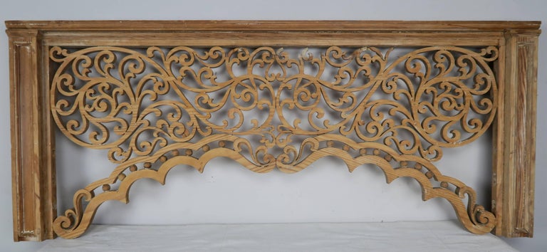 Carved Wood Scrolled Architectural Piece at 1stDibs