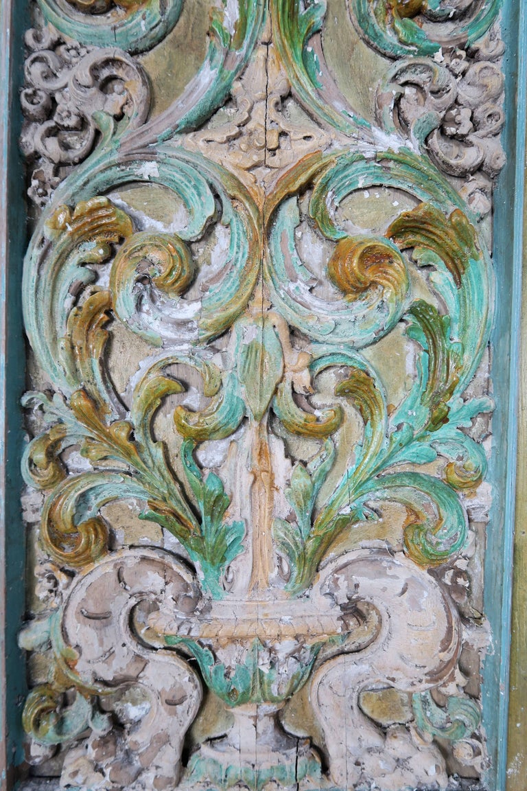 Carved Wood Three Panel 19 Century Italian Triptych at 1stDibs
