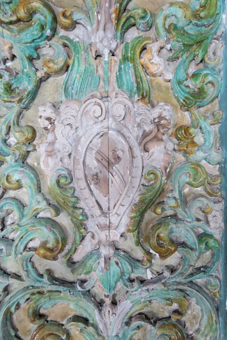 Carved Wood Three Panel 19 Century Italian Triptych at 1stDibs