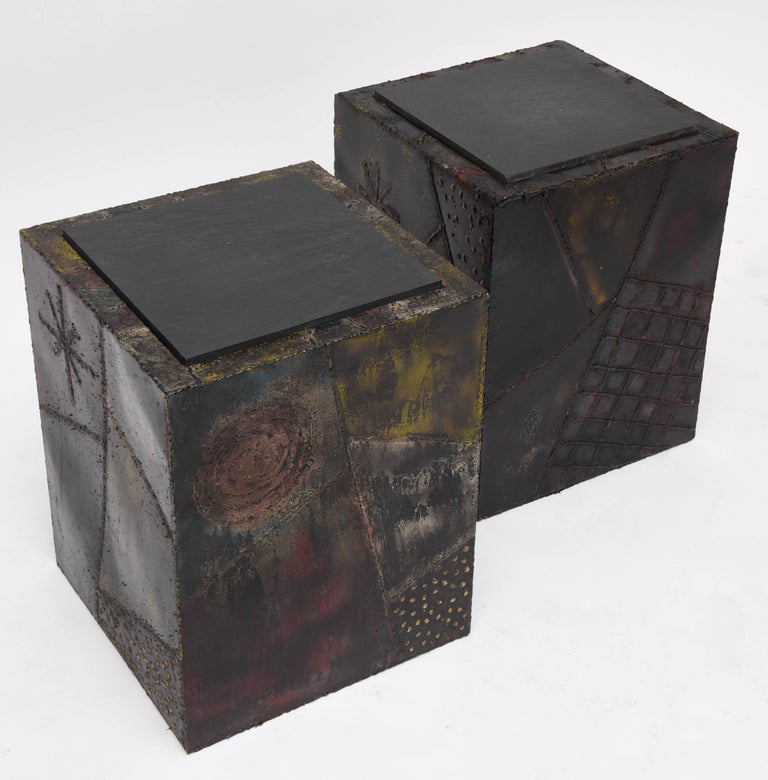 Paul Evans Welded Metal Cubes For Sale at 1stDibs