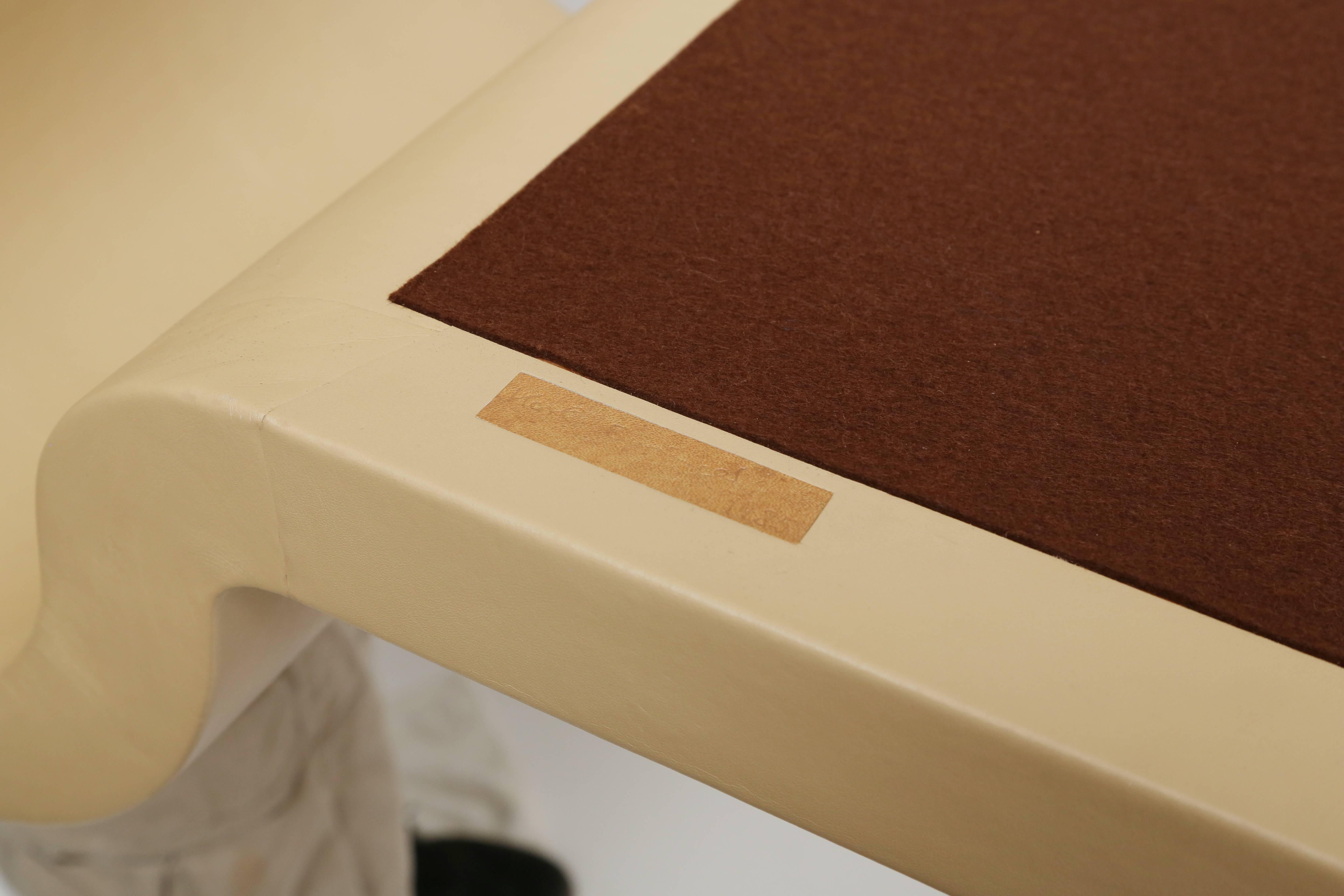 Karl Springer Leather Sculpture Bench at 1stDibs | karl springer bench