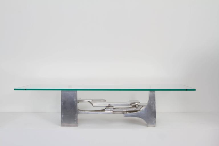 Gérard Mannoni, Sculptural coffee table, circa 1973 For Sale at 1stDibs
